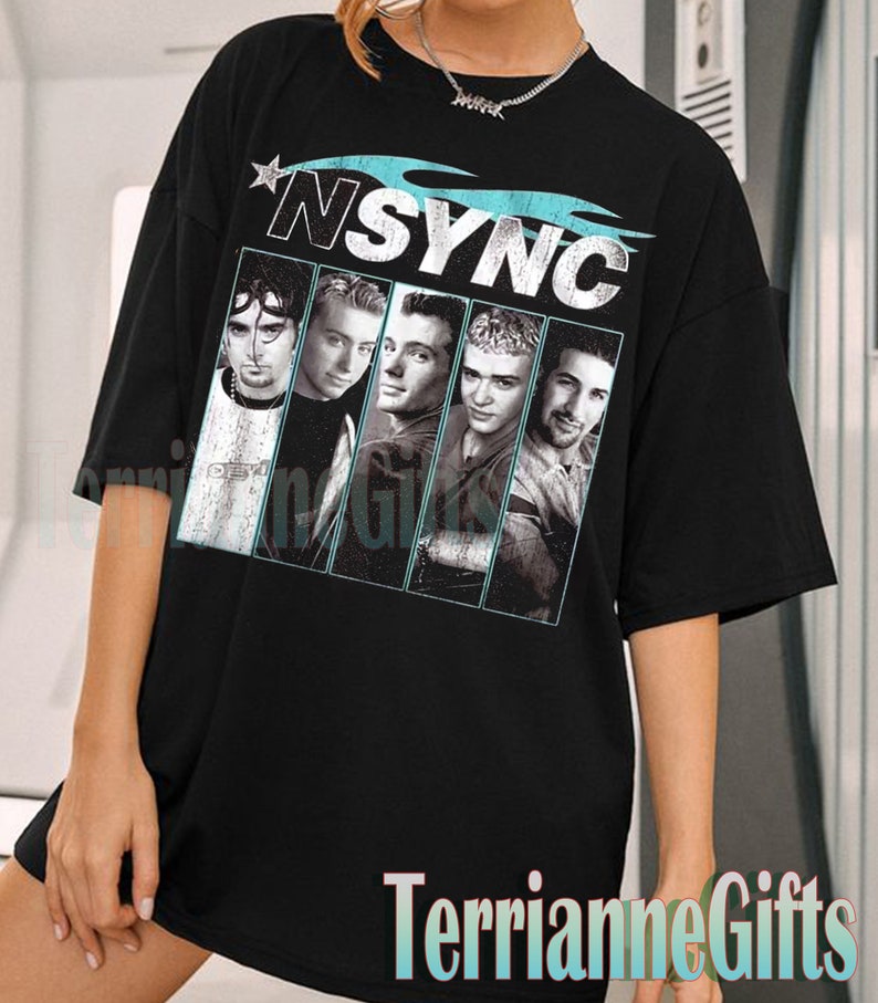 Vintage NSYNC Boy Band Shirt, Nsync Eras Shirt, 90s Boy Band Shirt, in ...