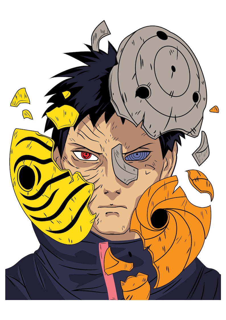 Naruto Tobi Editierbare Svg Eps Png Jpeg Digitale Datei - Etsy.de