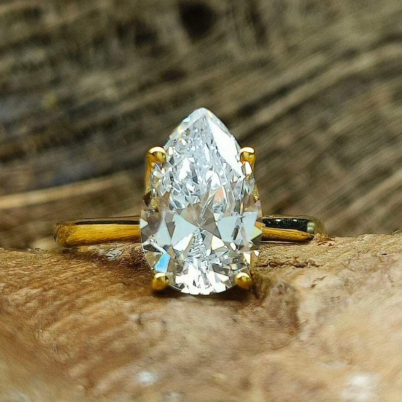 1 Mm Gold Band Pear - Etsy