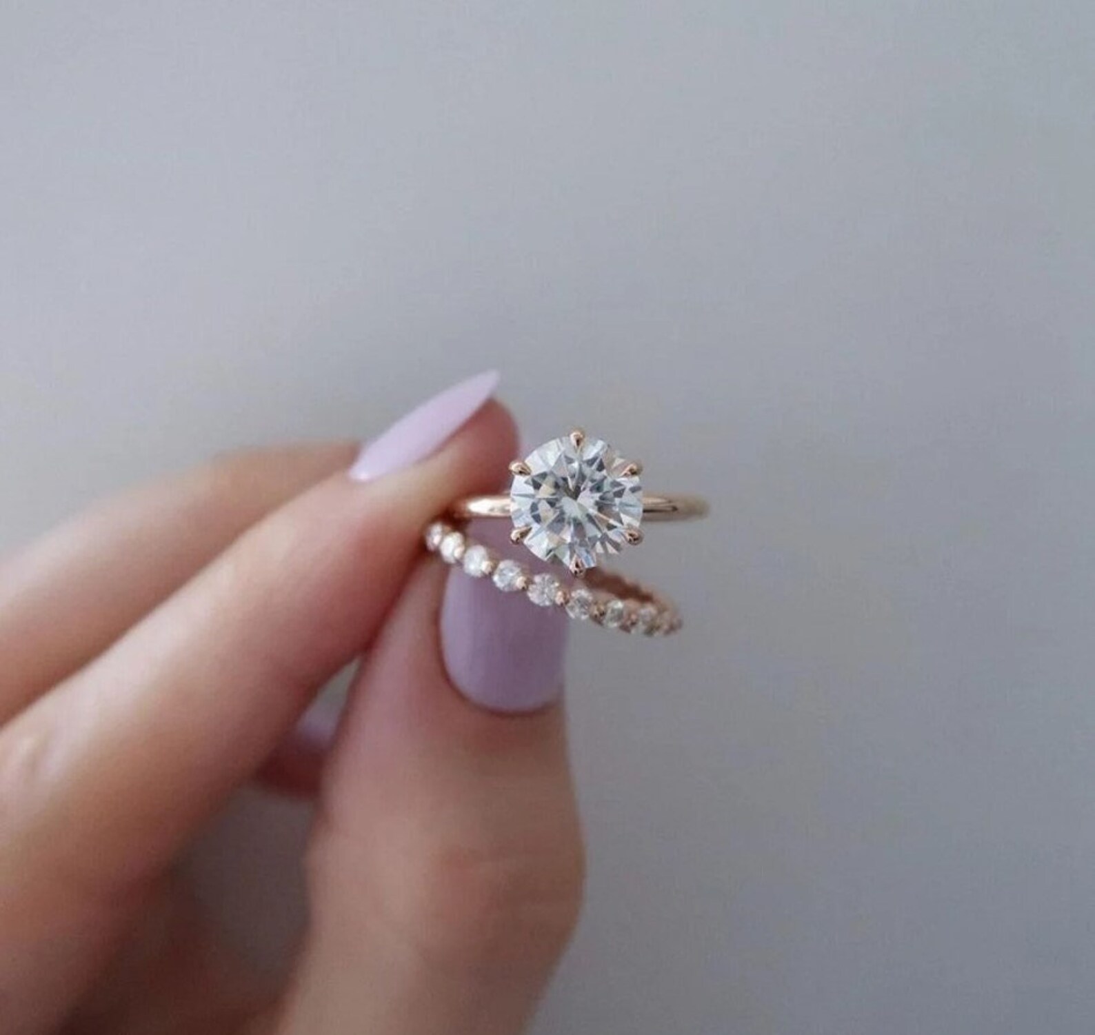 2.0CT Round Simulant Diamond 925 Starling Silver Wedding - Etsy