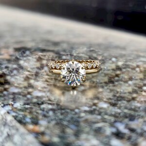 2.0CT Round Simulant Diamond 925 Starling Silver Wedding - Etsy