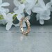 Round Simulant Diamond 14K Rose Gold Plated 925 Silver Matching Band ...