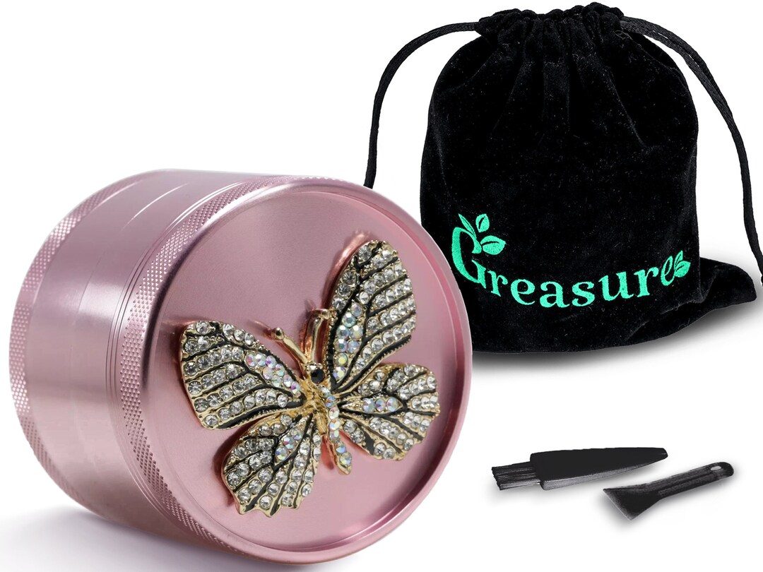 Herb Grinder, Cute Grinder, Spice Grinder, 2.5 Inch 4 Piece Metal ...