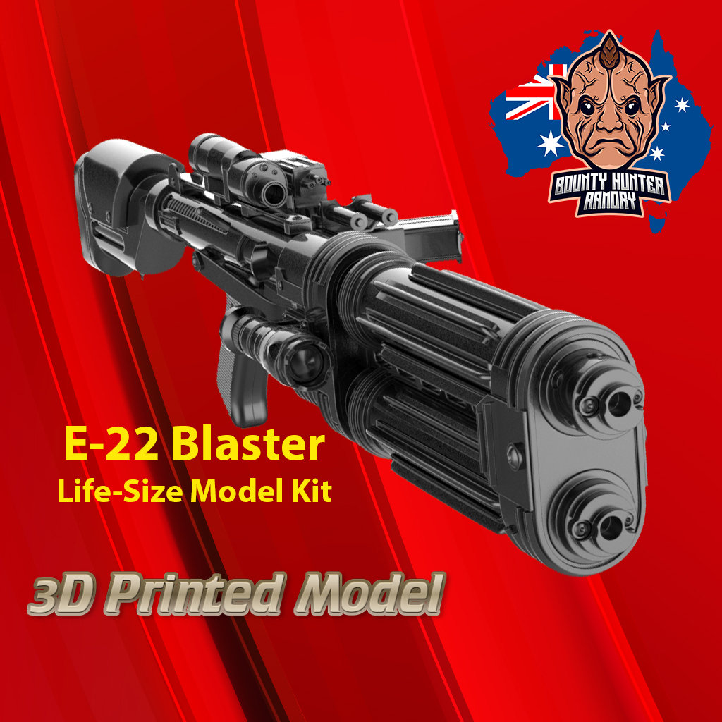 E-22 Blaster Cosplay Star Wars Blaster Full Size 3d - Etsy