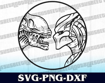 Alien Vs Predator Png - Etsy