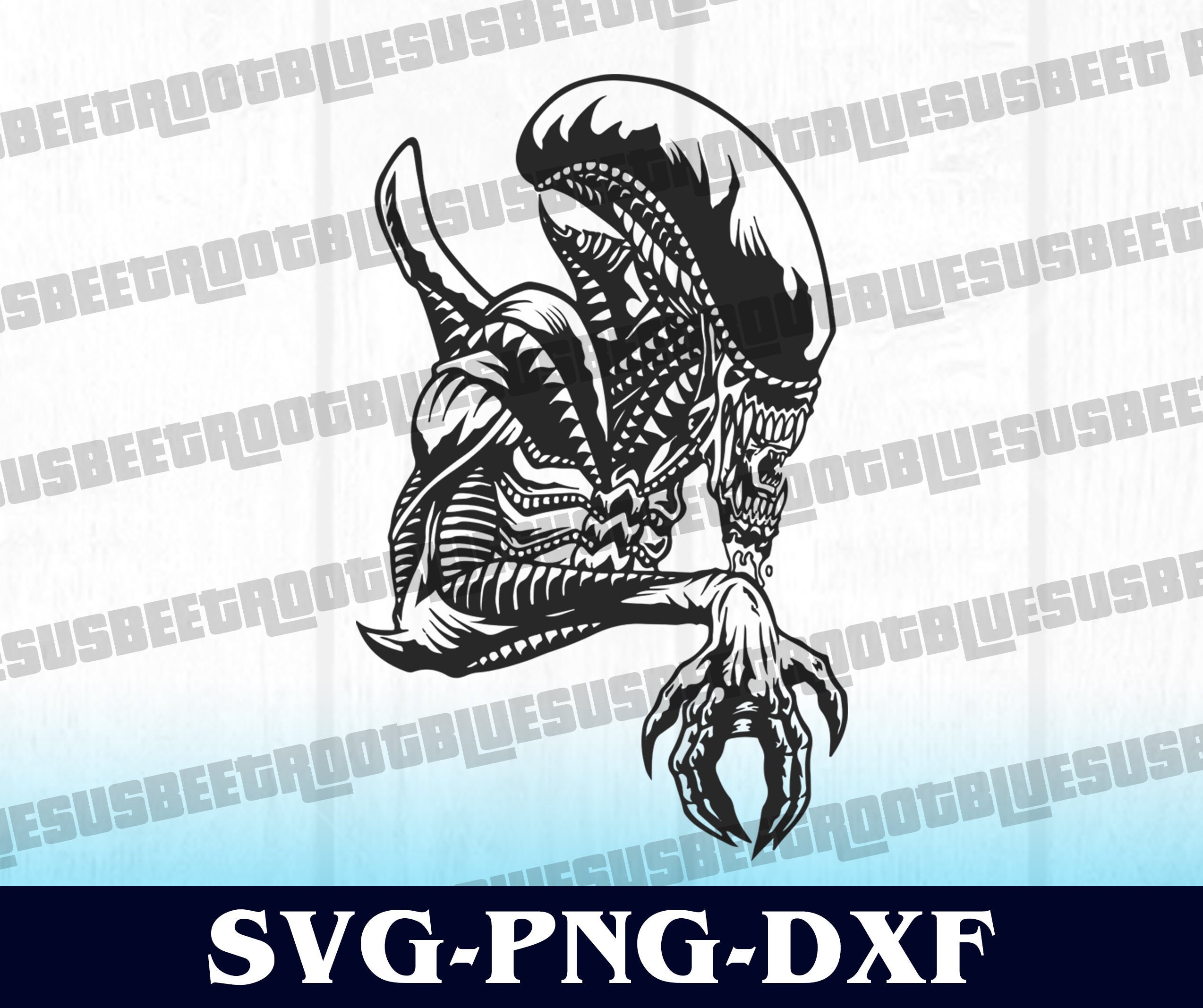 Xenomorph Cut Files Cricut Silhouette Cameo Svg Cut - Etsy
