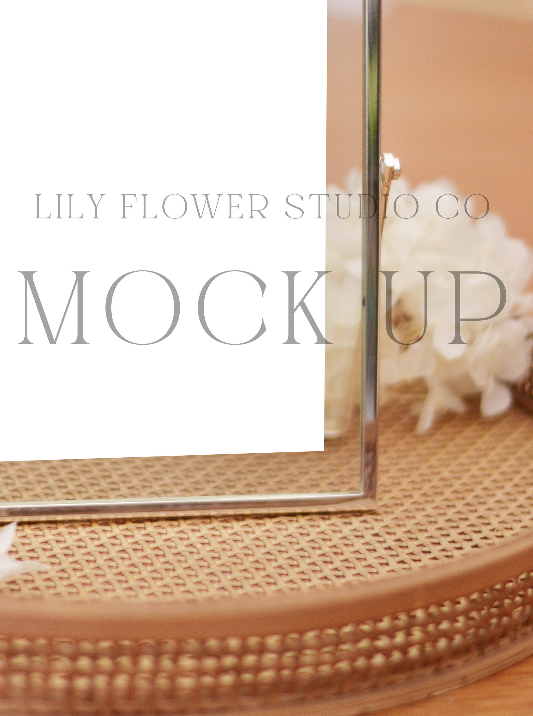 5x7 Frame Mockup Gold Frame Wedding Sign Mock up Silver - Etsy