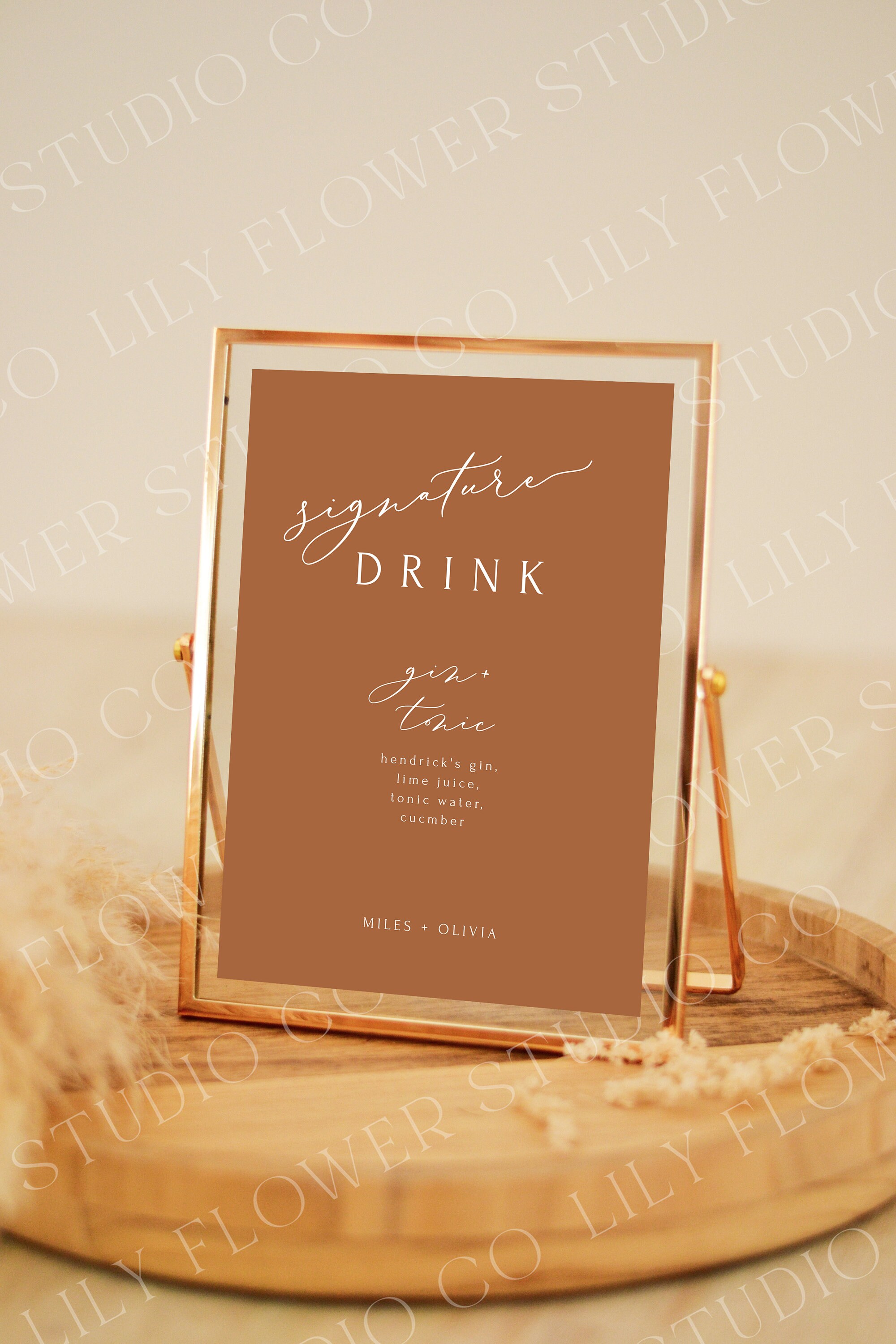5x7 Frame Mockup Gold Frame Wedding Sign Mock up Metallic - Etsy