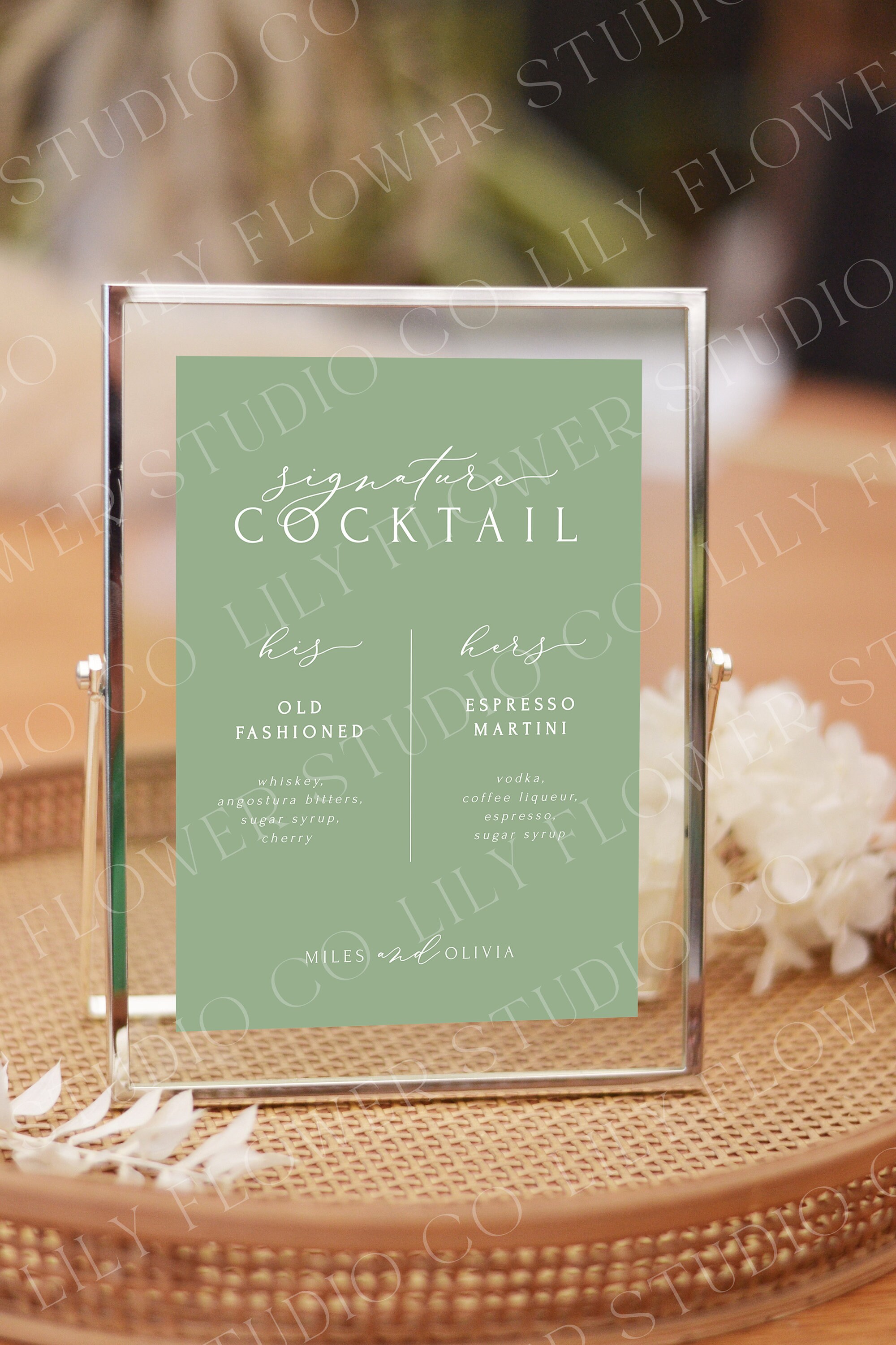 5x7 Frame Mockup Gold Frame Wedding Sign Mock up Silver - Etsy