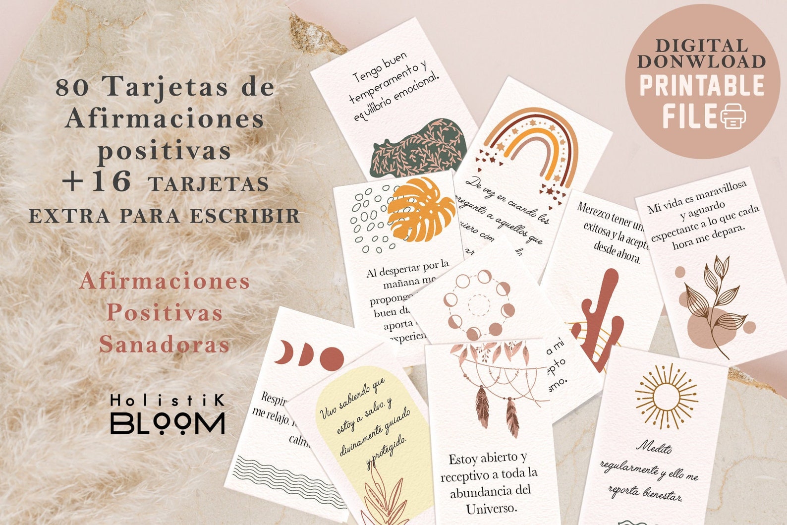 Tarjetas Afirmaciones Positivas para imprimir Afirmaciones - Etsy España