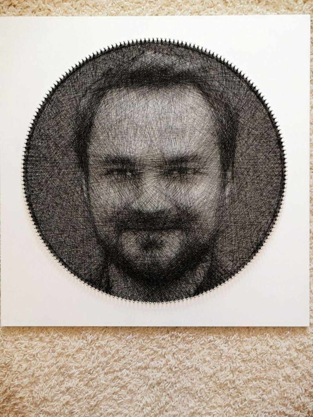 Custom String Art Portrait Gift – Handmade With Single Thread for Home ...