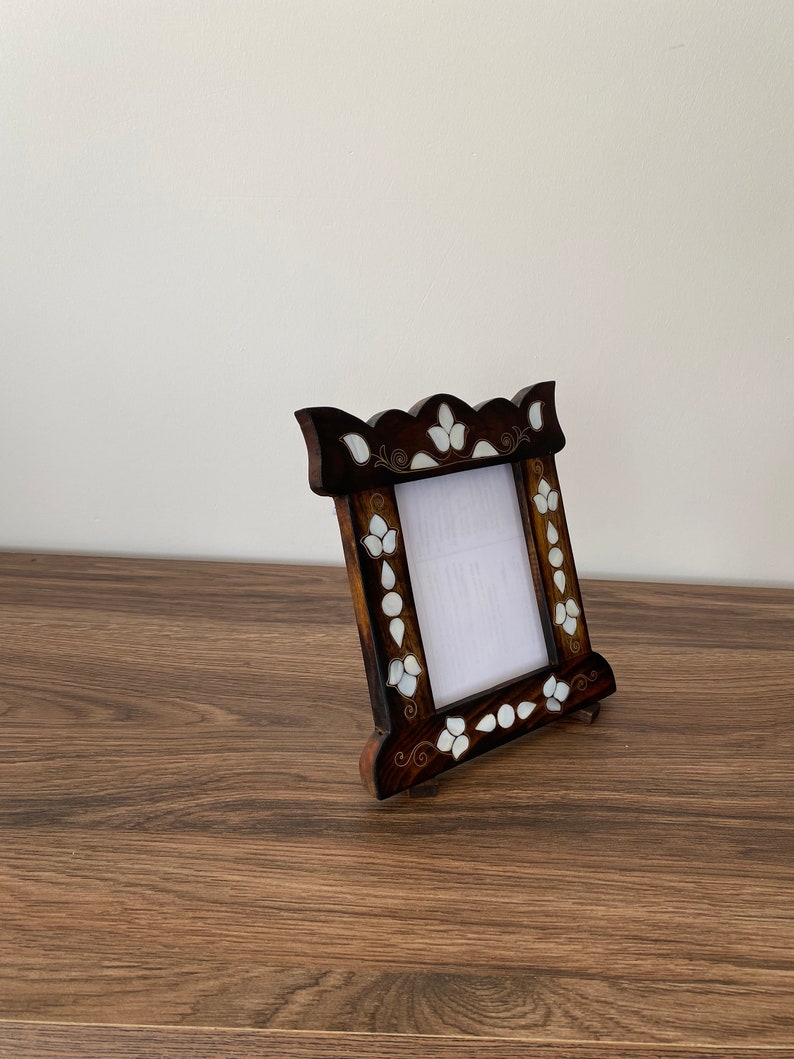 Customized Carved Wooden Photo Frame - Custom Size Rustic Distressed ...