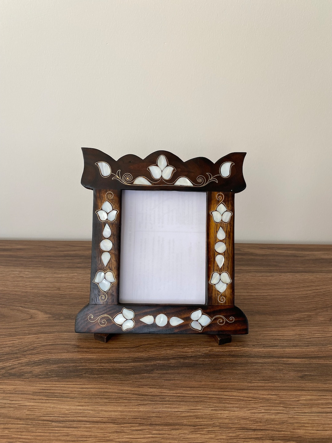 Customized Carved Wooden Photo Frame - Custom Size Rustic Distressed ...