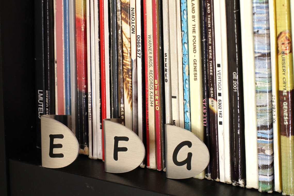 Organizing System for Music Archives - CD Vinyl Records Book Dividers ...