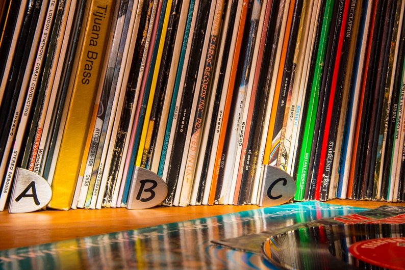 Organizing System for Music Archives - CD Vinyl Records Book Dividers ...