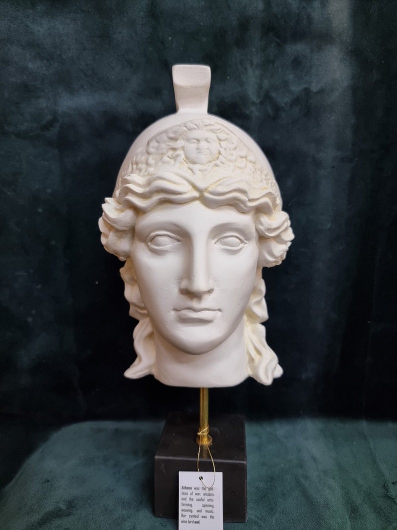 Handcrafted Athena Goddess Sculpture - Ancient Greek Mythology Inspired ...