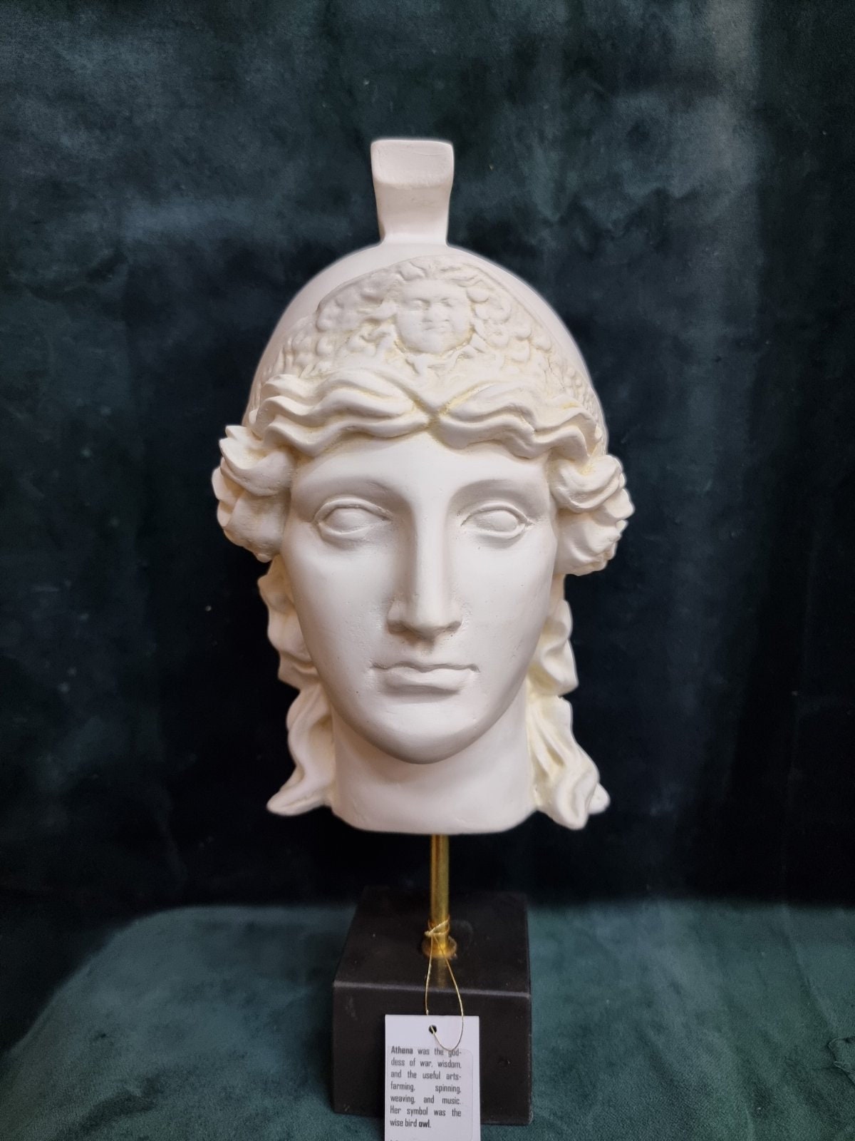 Handcrafted Athena Goddess Sculpture - Ancient Greek Mythology Inspired ...