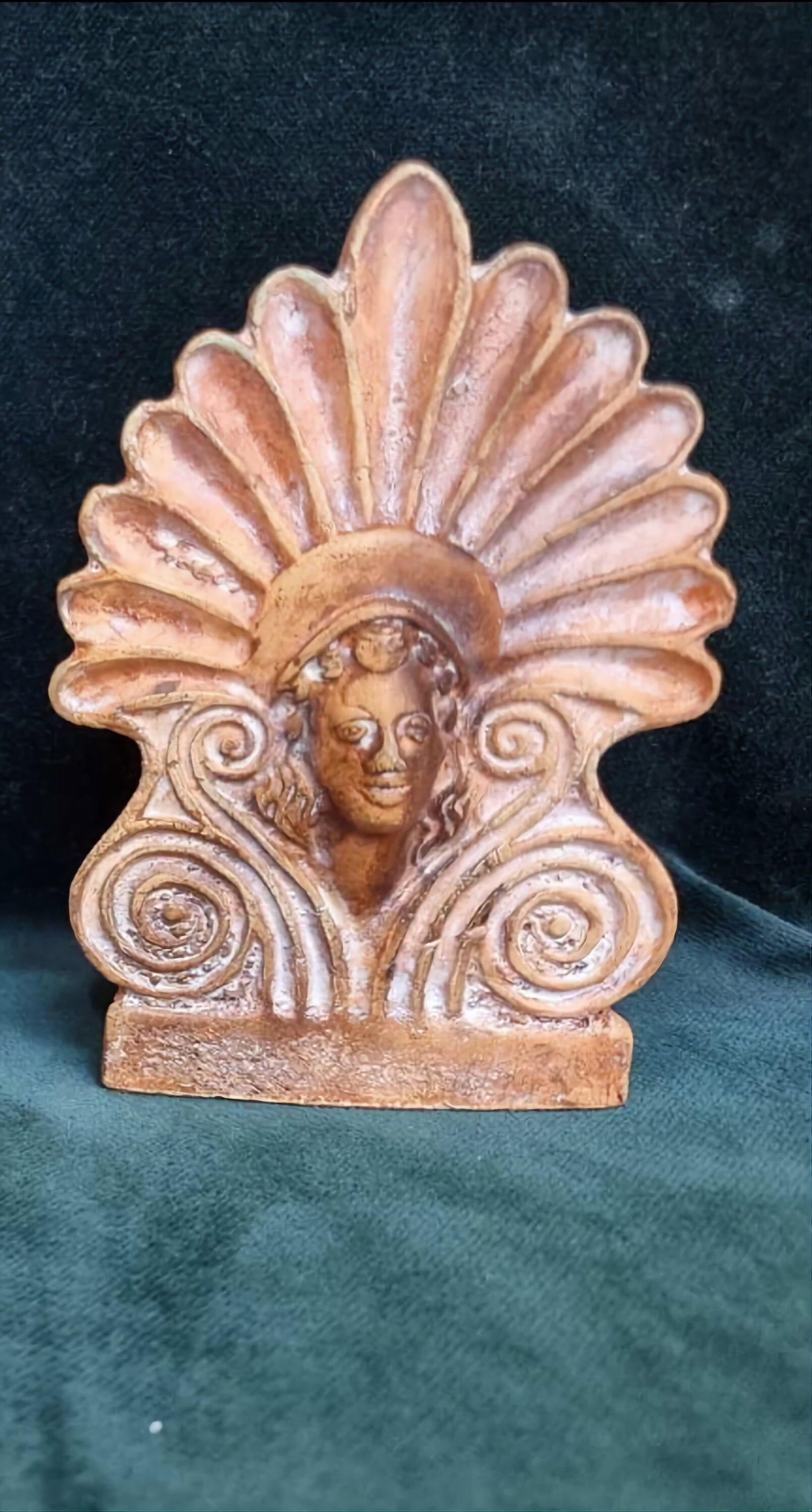 Ancient Greek Small Architectural, Replica, Roof Tile Akrokeramo ...