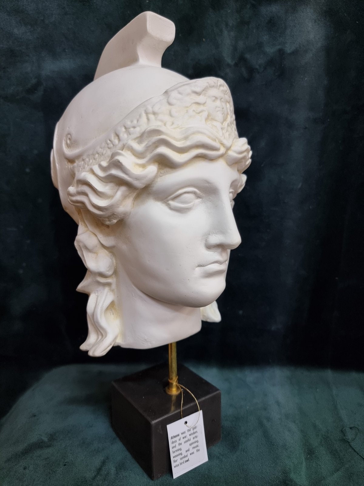 Handcrafted Athena Goddess Sculpture - Ancient Greek Mythology Inspired ...