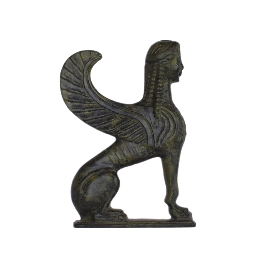 Sphinx Sculpture From Delphi - Ancient Greek Reproduction - Pure Bronze ...