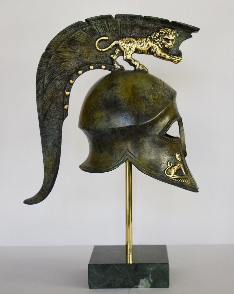 Authentic Spartan Corinthian Helmet - Classic Greek Military Artifact ...