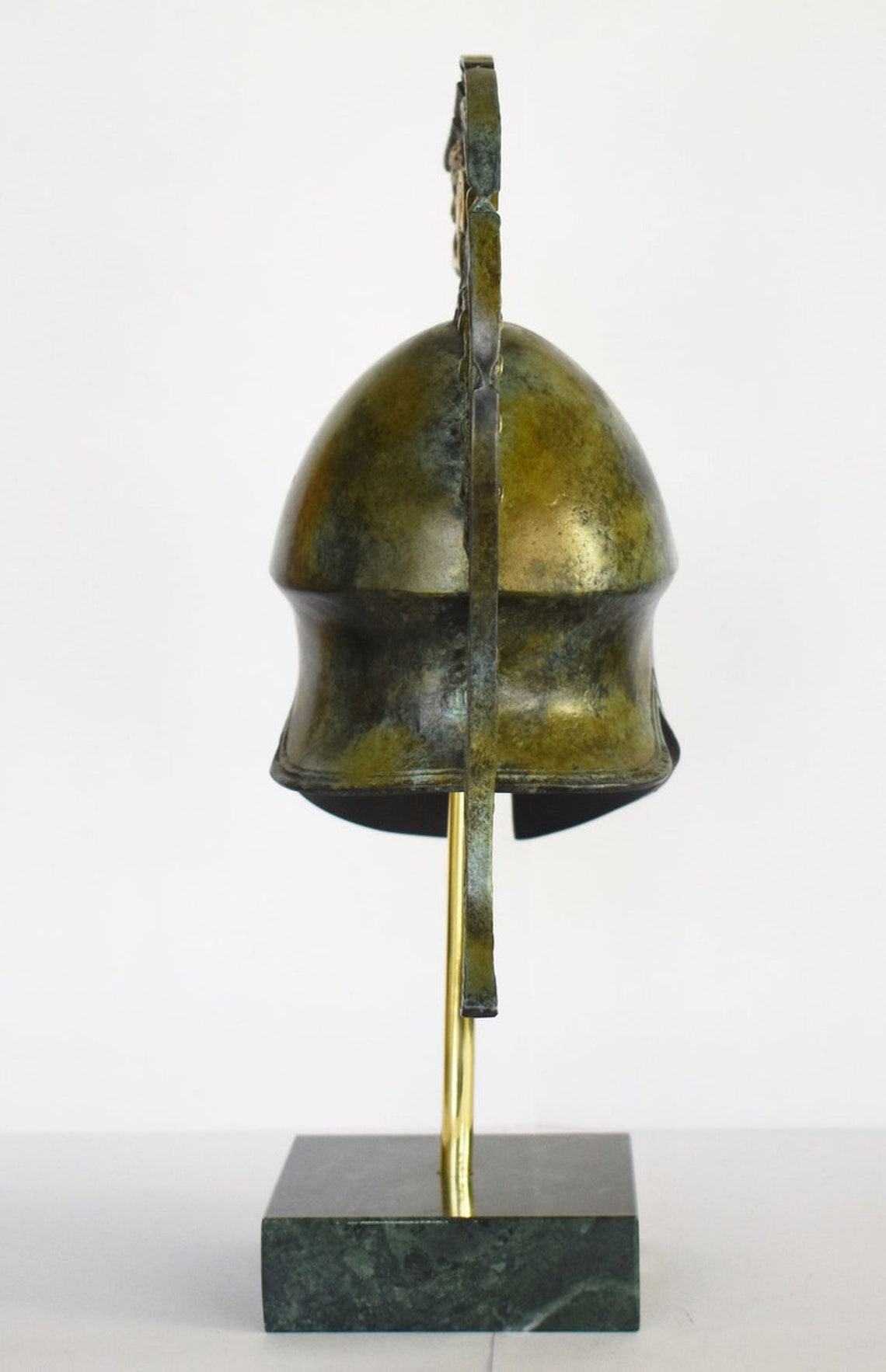 Authentic Spartan Corinthian Helmet Classic Greek Military Artifact ...