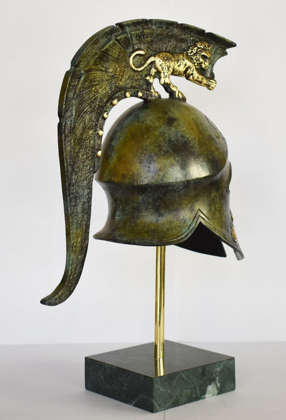 Authentic Spartan Corinthian Helmet Classic Greek Military Artifact ...