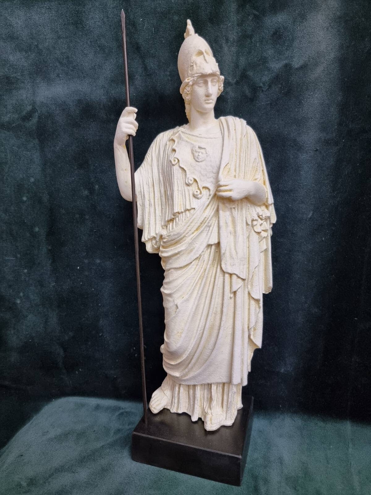 Handcrafted Athena Pallas Goddess Statue - Ancient Greek Mythology Art ...