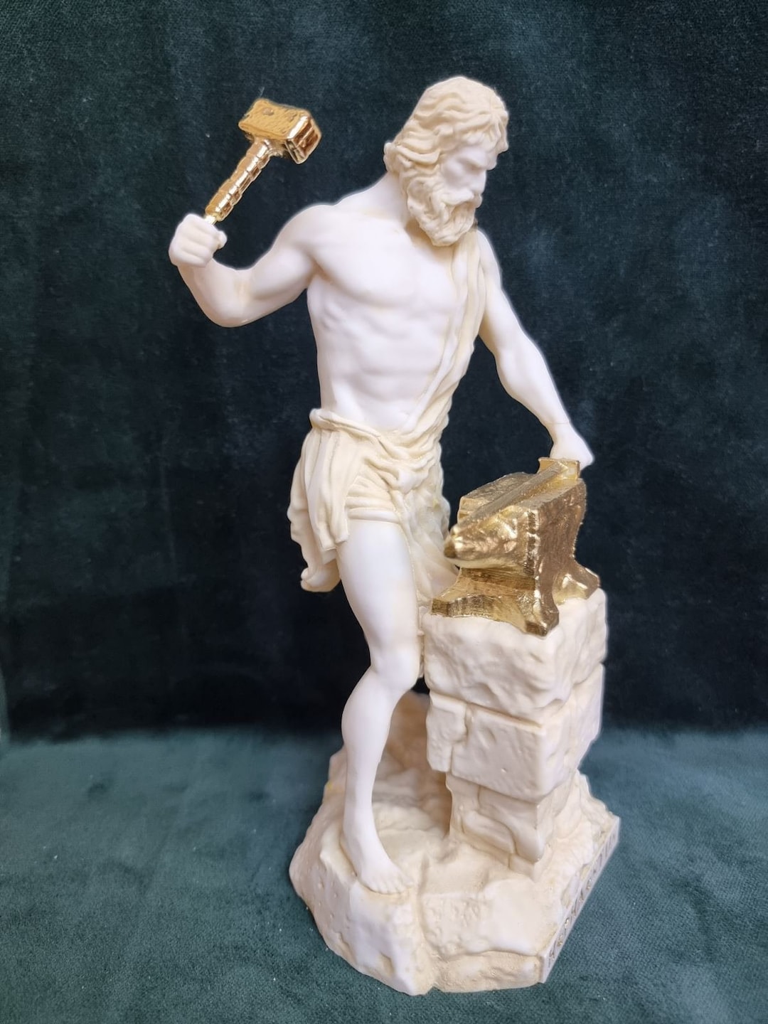 Hephaestus Sculpture - Handcrafted Ancient Greek God of the Forge ...