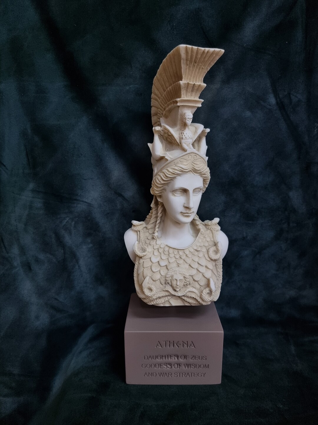 Athena's Wisdom: Handcrafted Statue of the Goddess of War Strategy for ...