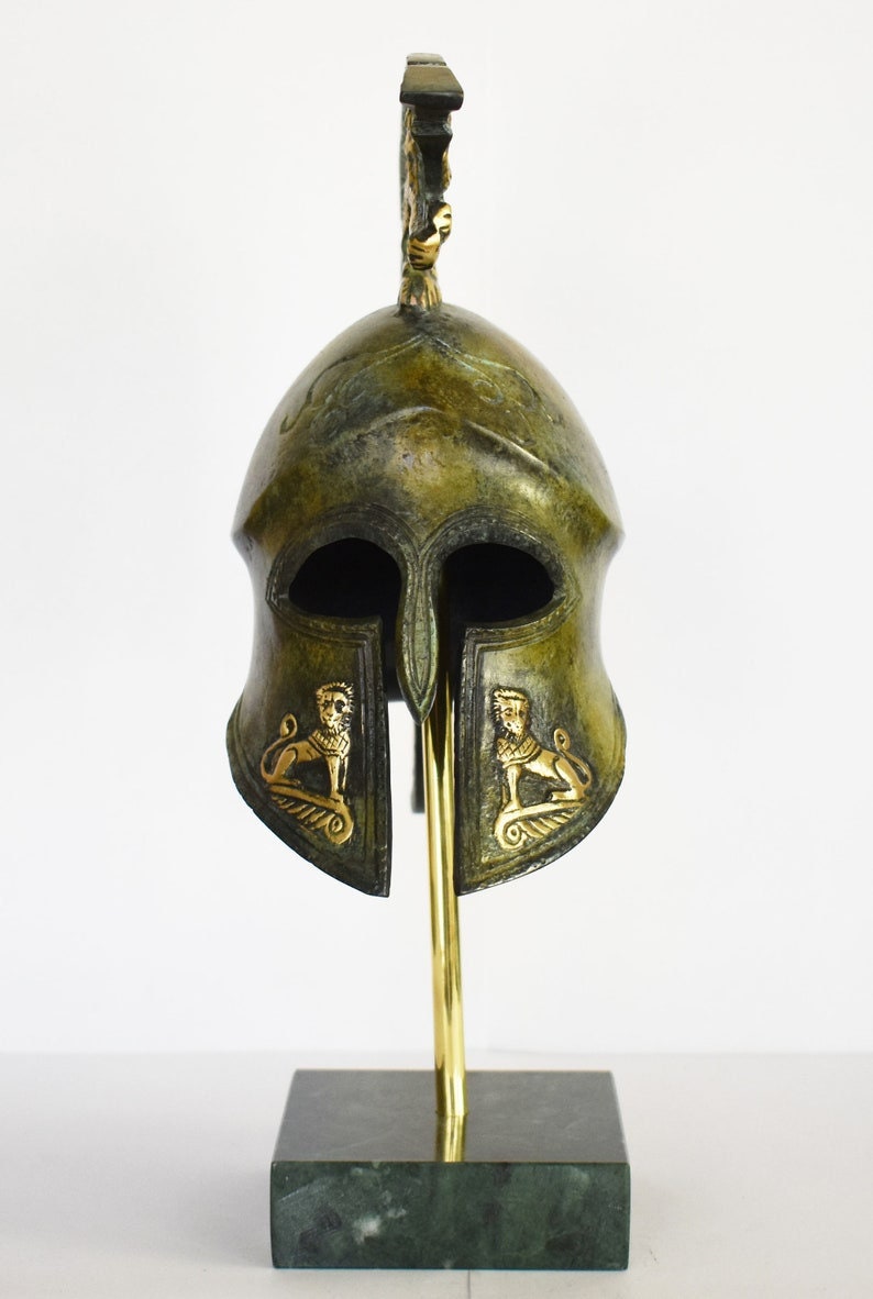 Authentic Spartan Corinthian Helmet - Classic Greek Military Artifact ...