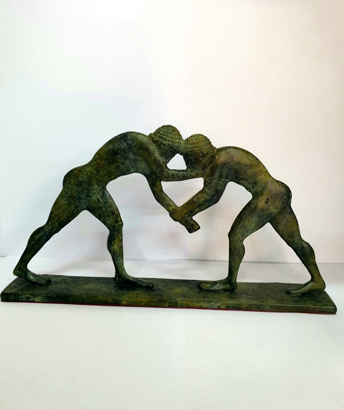 Ancient Greek Wrestling Athletes Bronze Statue Ancient Greece - Etsy