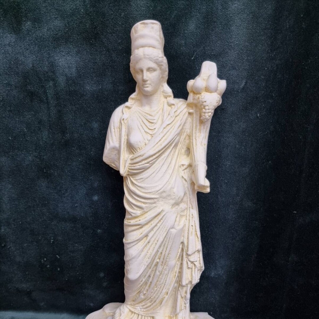 Fortuna Goddess Statue - Tyche Good Luck Charm, Ancient Greek Deity of ...