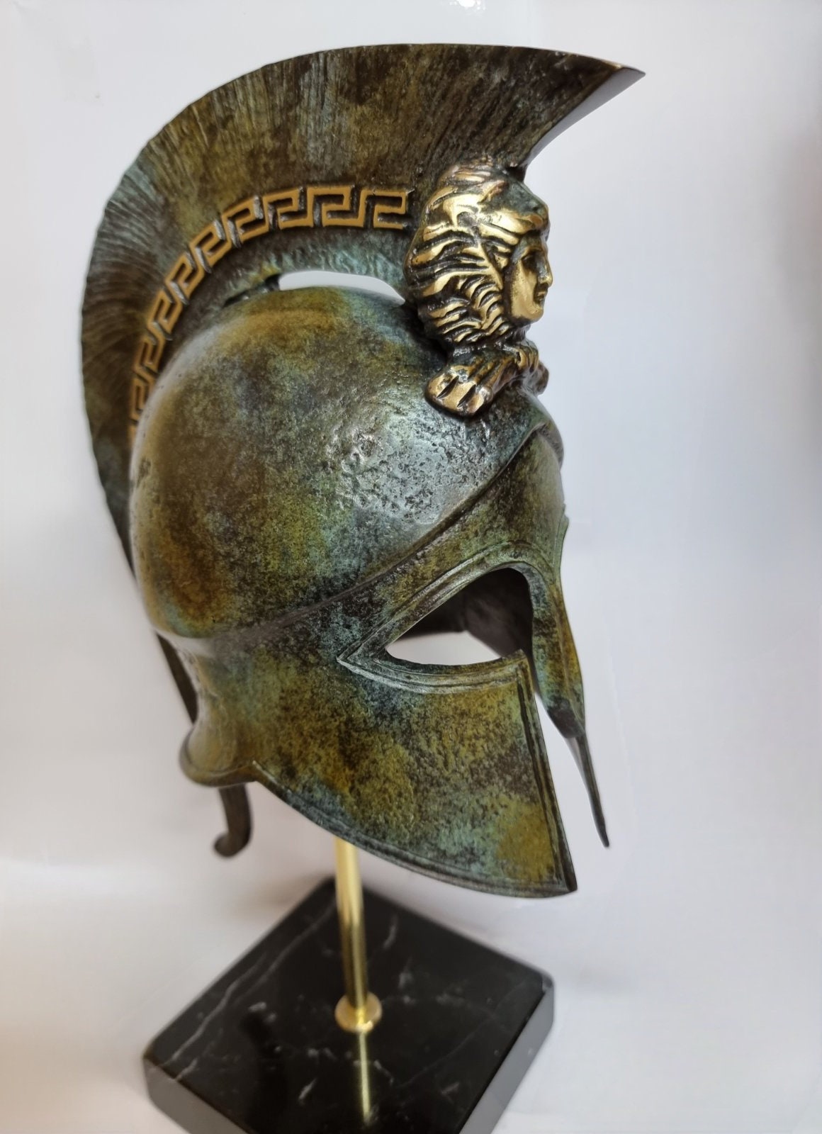 Greek Mythology Bronze Helmet - Herakles Collectible - Antique Replica ...