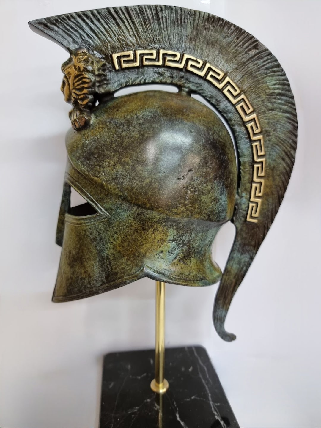 Greek Mythology Bronze Helmet - Herakles Collectible - Antique Replica ...