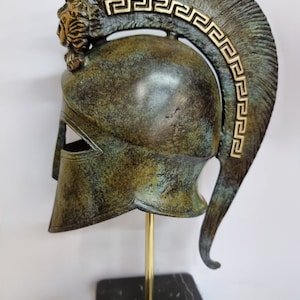 Greek Mythology Bronze Helmet - Herakles Collectible - Antique Replica ...