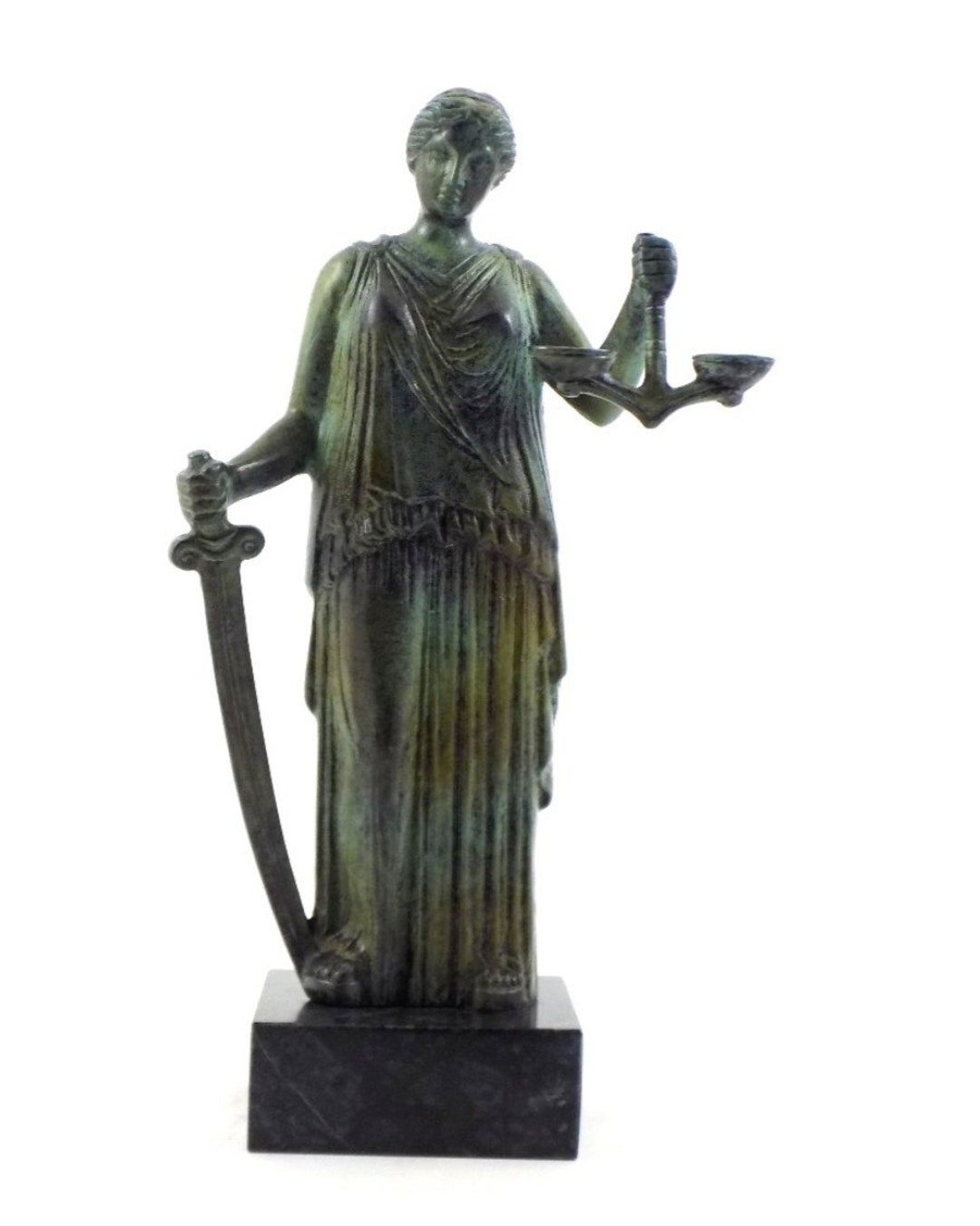 Themis Bronze Sculpture Ancient Greek Roman Goddess Museum Replica ...