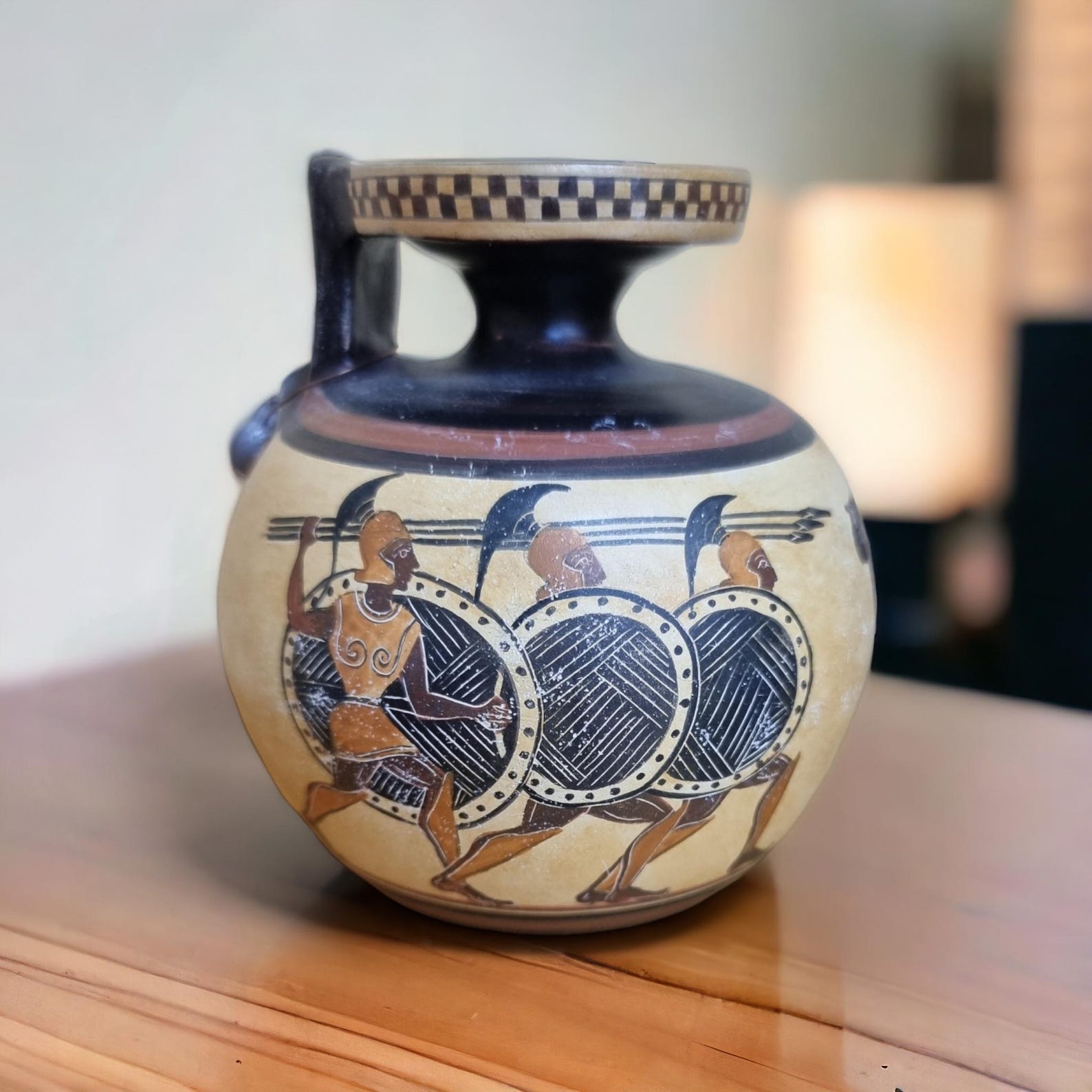 Handcrafted Greek Black-figure Vase - Ancient Greek Pottery Replica ...