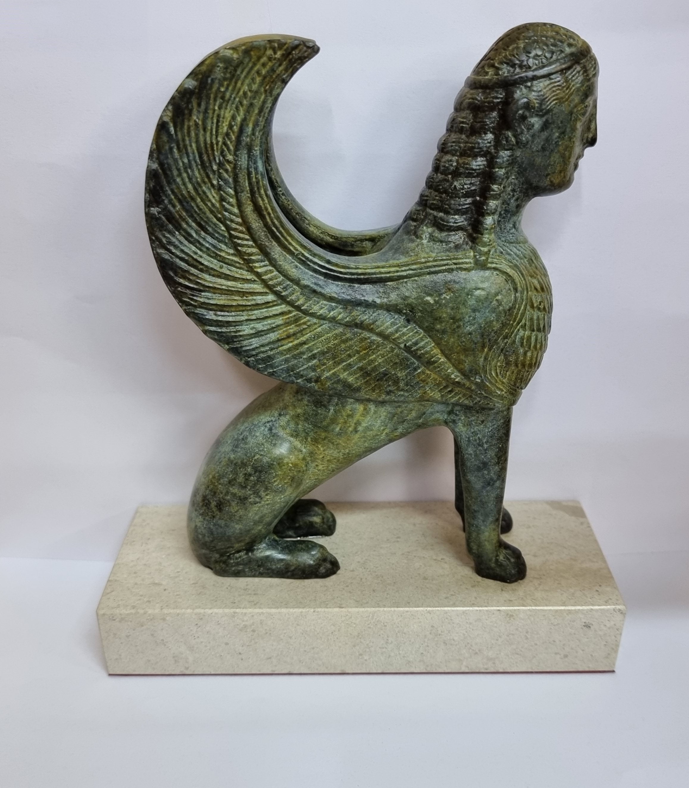 Bronze Sphinx Statue Ancient Greek Mythical Creature, Handcrafted ...