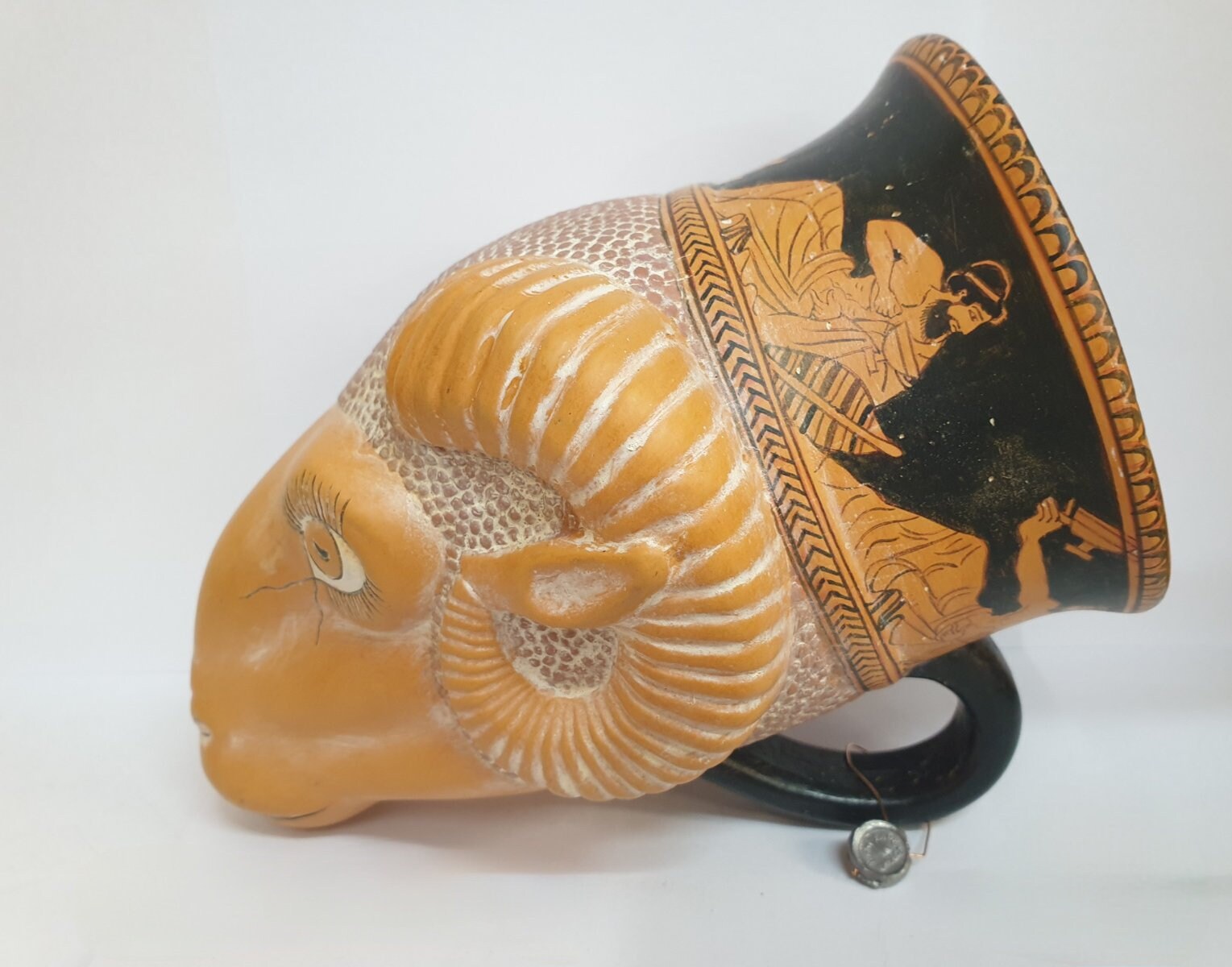 Syriskos Painter Design Rhyton: Replica of Greek Attic Red - Etsy