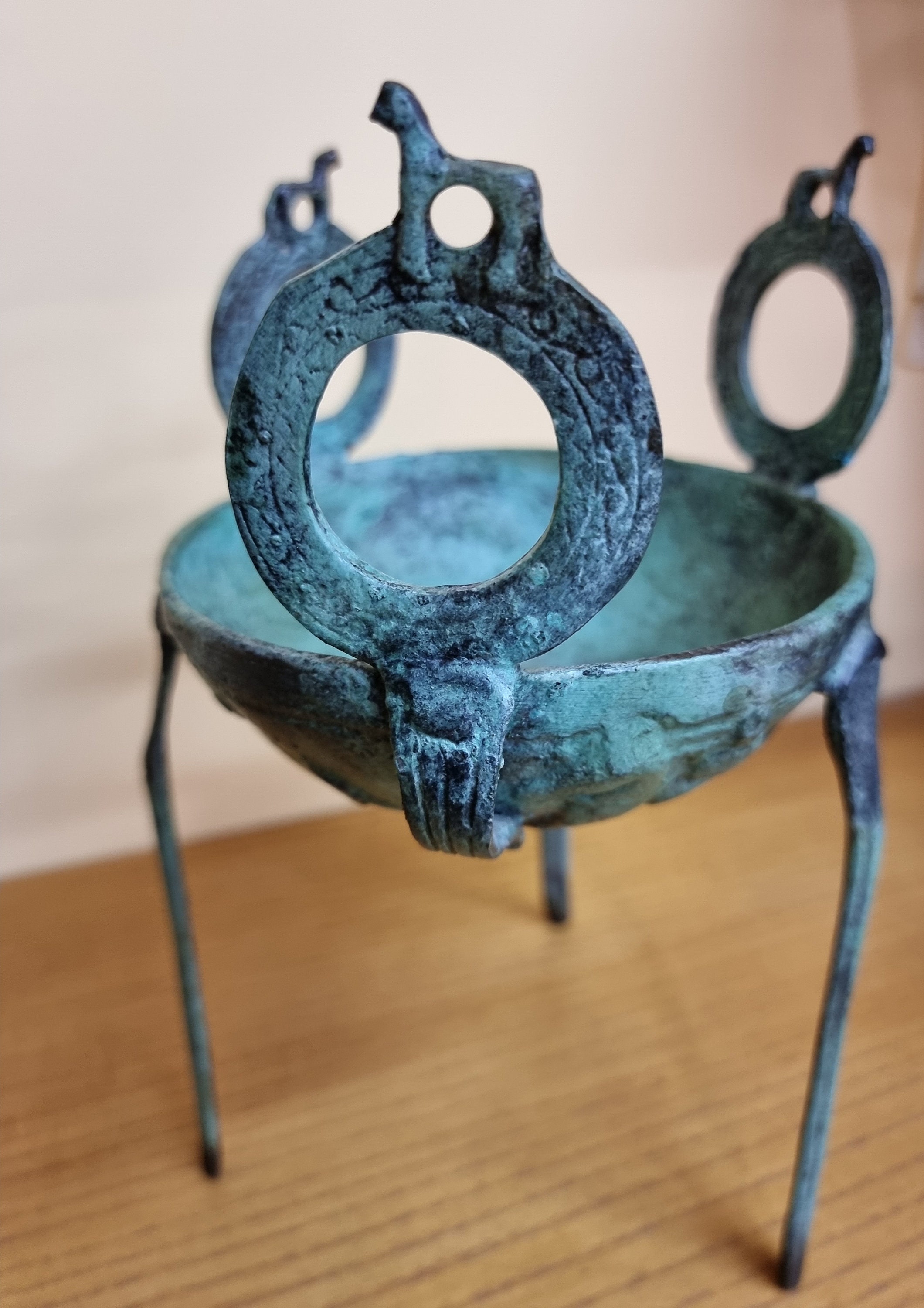Tripod, Ancient Greek Sacrificial Tripod Bronze Sculpture Handmade ...