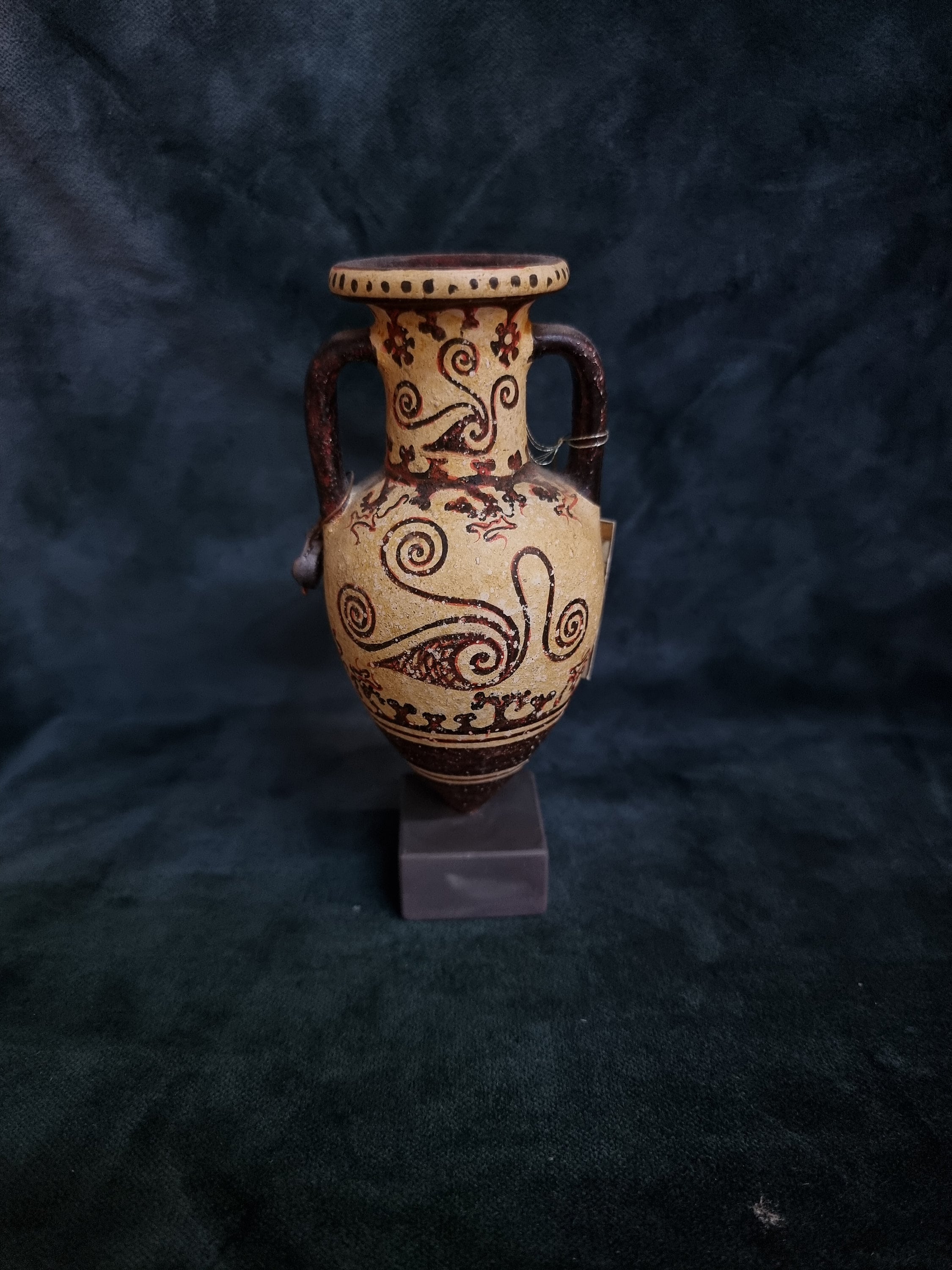 Handcrafted Greek Amphora Vase - Ancient Style Ceramic Pottery ...