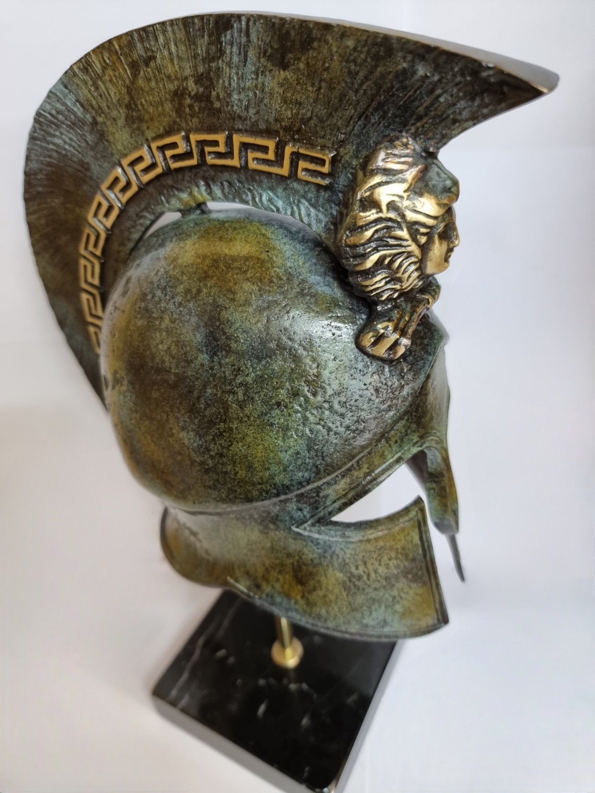 Greek Mythology Bronze Helmet - Herakles Collectible - Antique Replica ...
