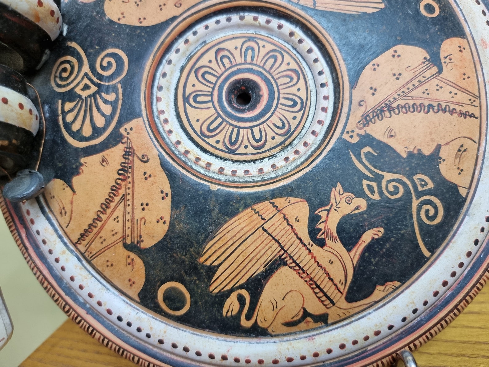 Authentic Red-figured Attic Lamp Reproduction - Ancient Greek 480 BC ...