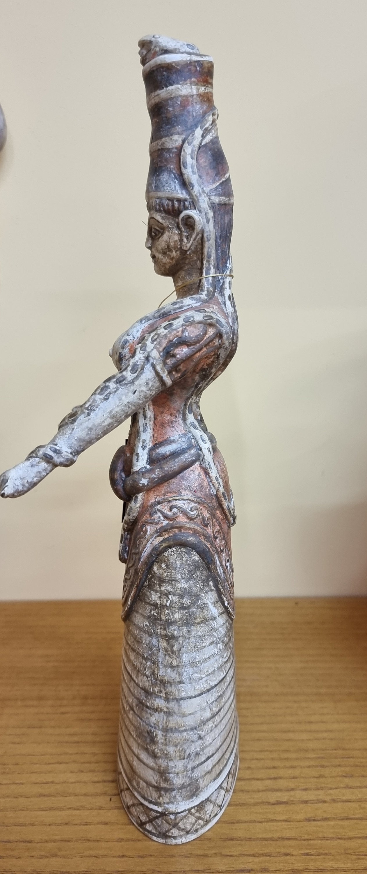 Minoan Snake Goddess: Handmade Terracotta Sculpture - Authentic ...
