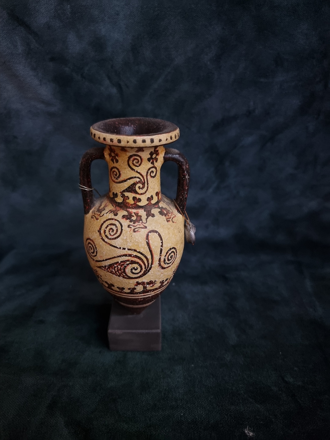 Handcrafted Greek Amphora Vase - Ancient Style Ceramic Pottery ...
