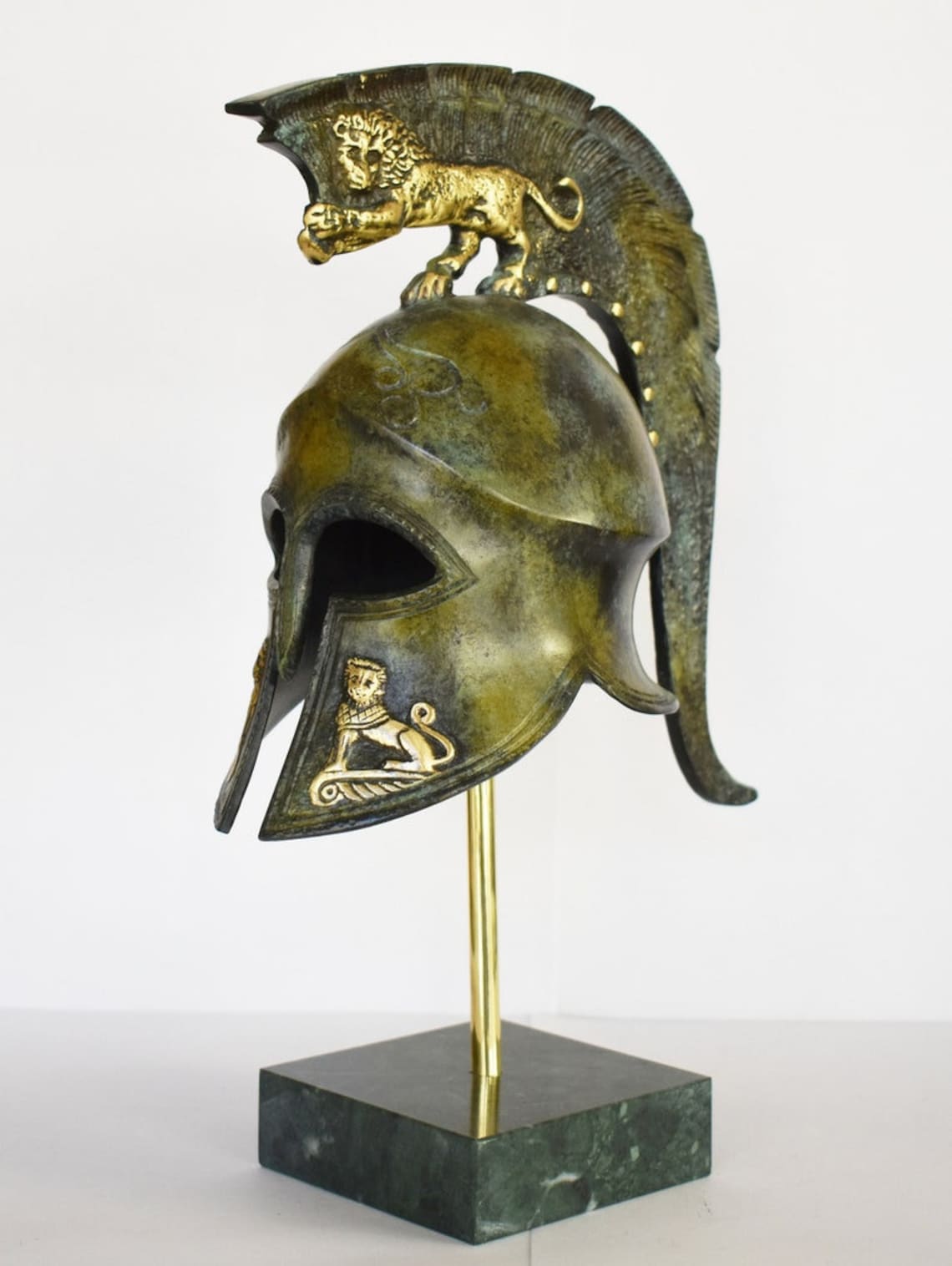 Authentic Spartan Corinthian Helmet Classic Greek Military Artifact ...