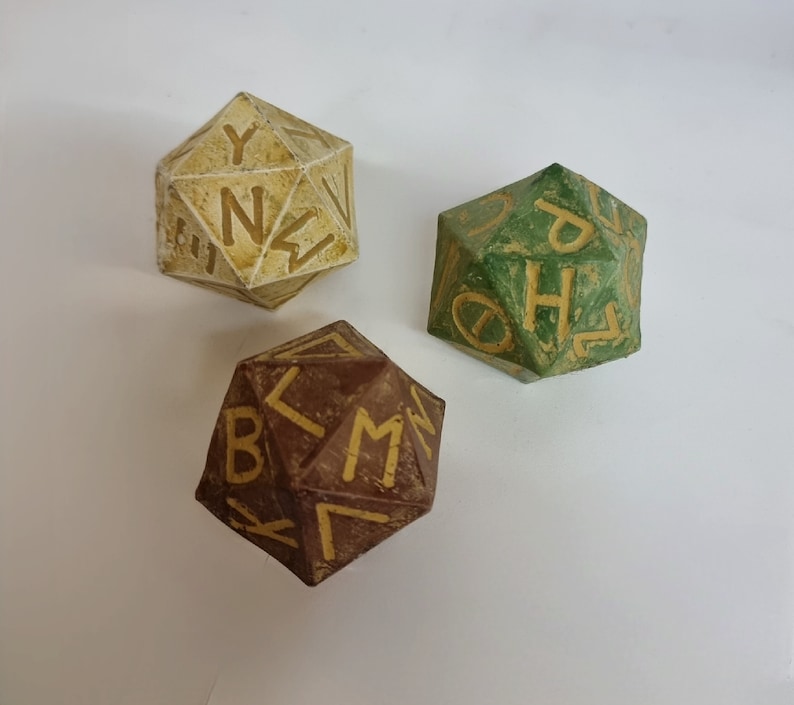 Rare Greek and Roman Polyhedral Dice With Inscribed Letters for ...
