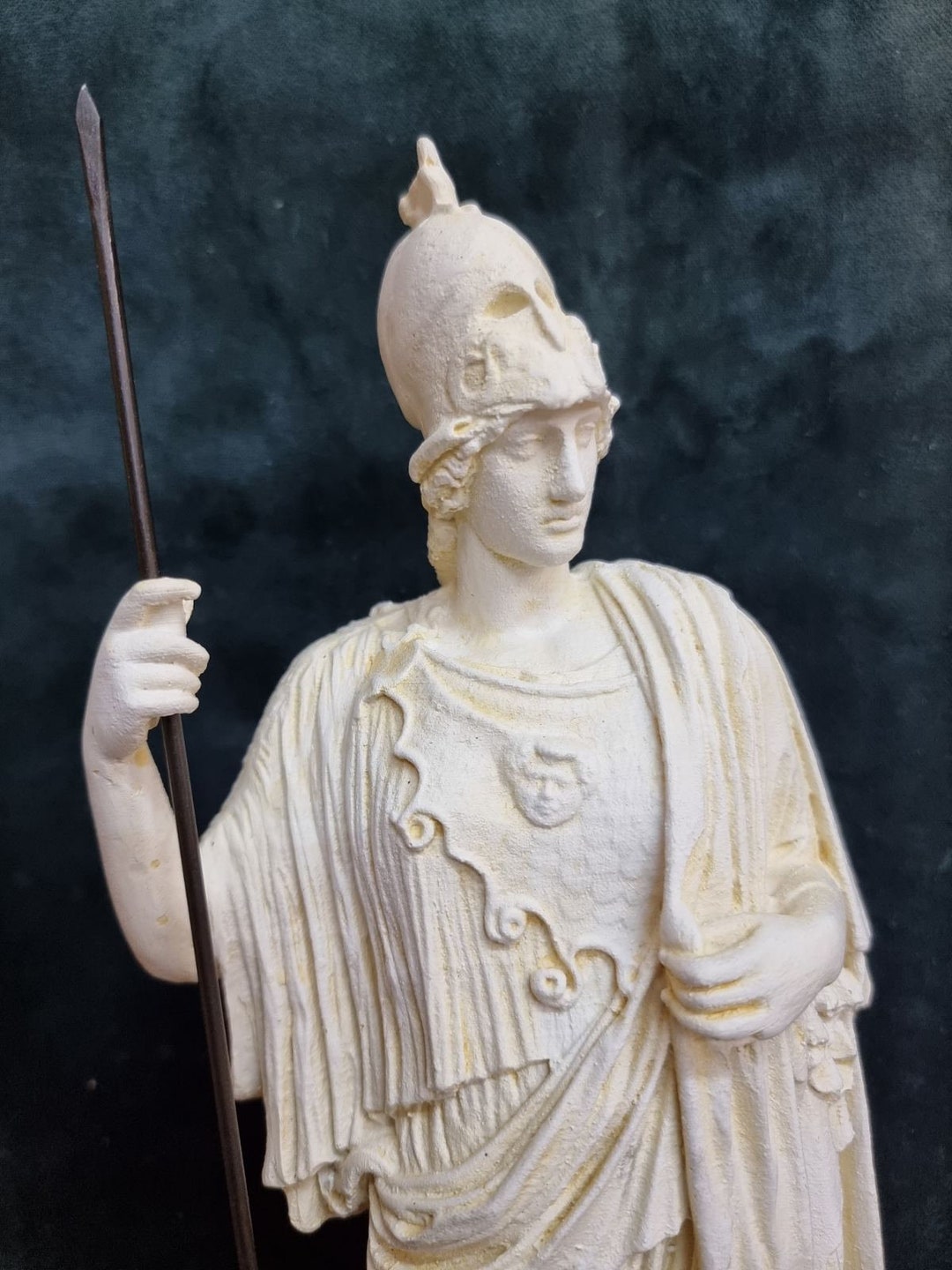 Handcrafted Athena Pallas Goddess Statue - Ancient Greek Mythology Art ...
