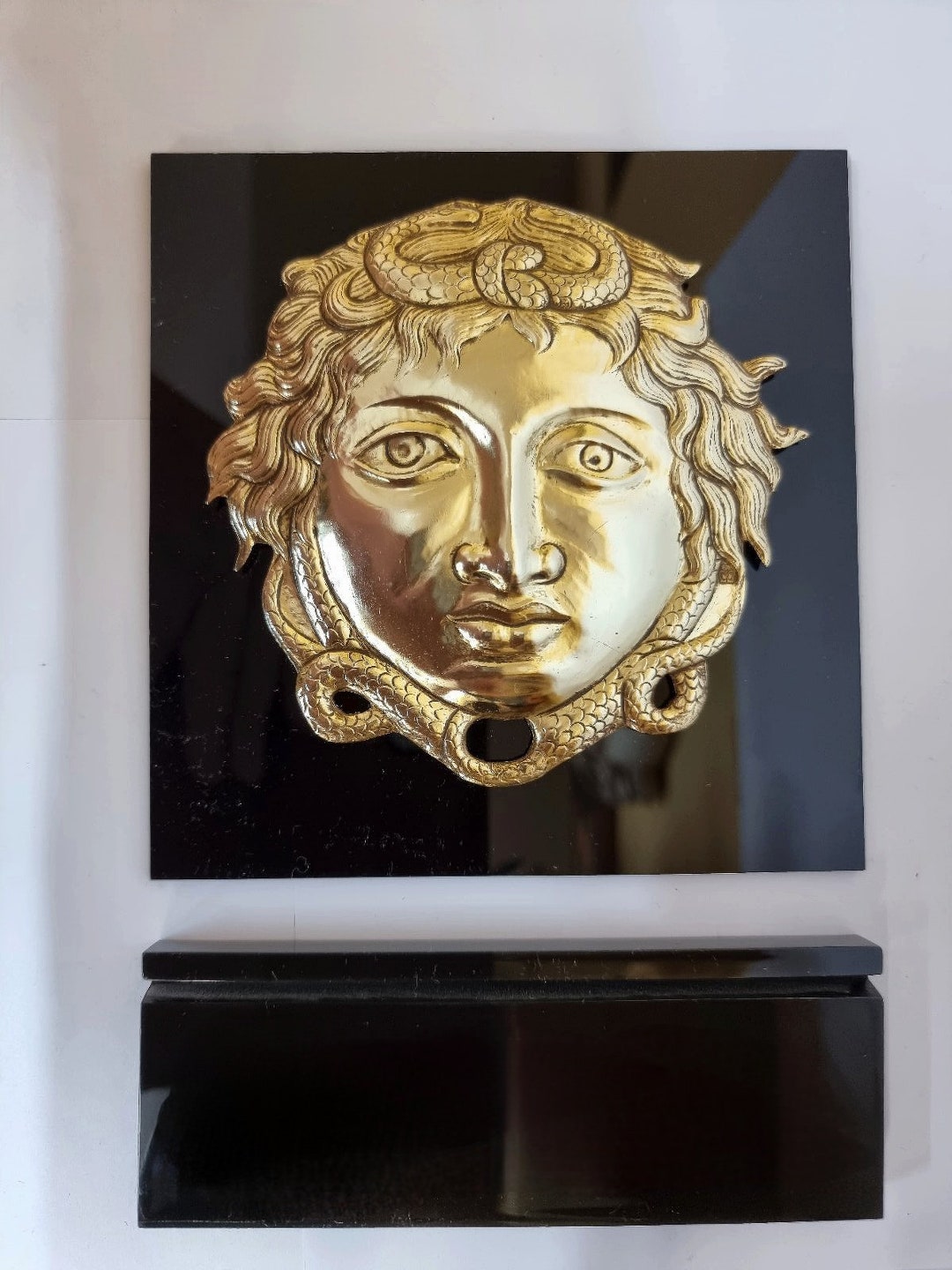 Bronze Gorgon Face Replica - Gorgoneion Greek Art - Protective Symbol ...